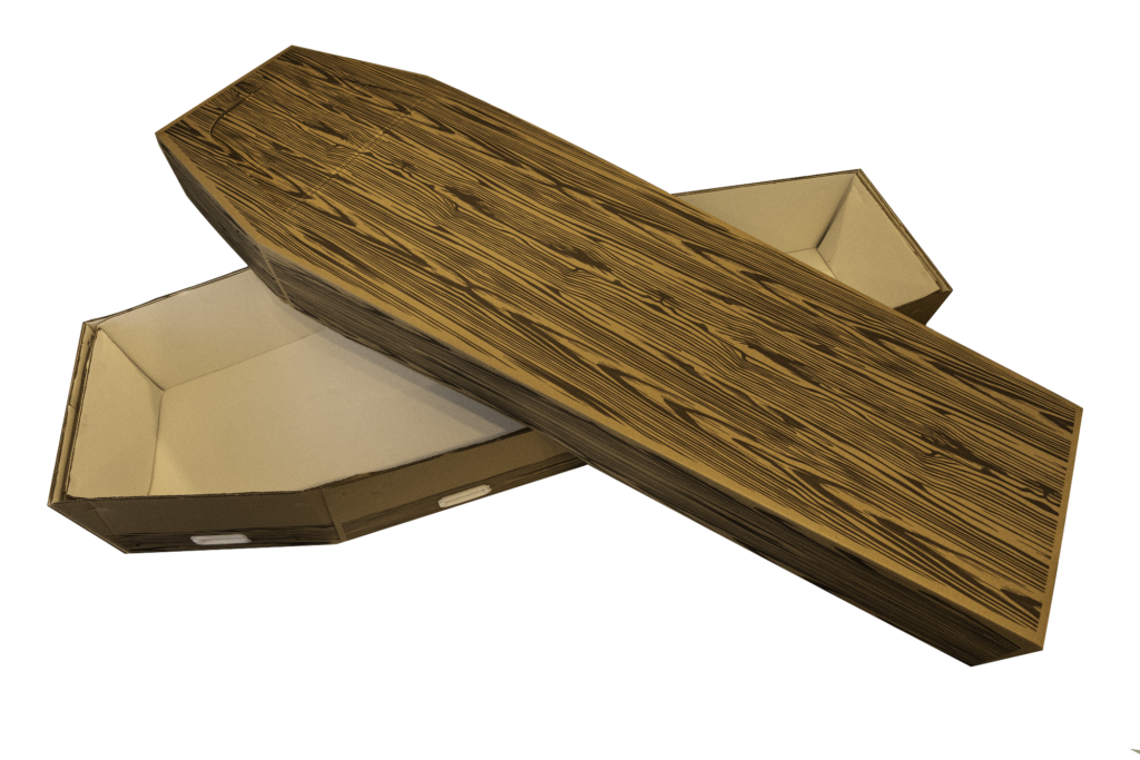 The Oreoh Corrugated Cremation Casket - New England Cremation Supply